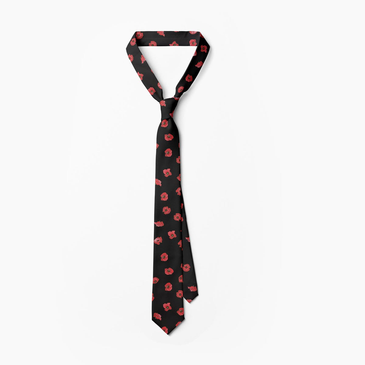 Red Poppy neck tie | Accessories for Anzac Day and Remembrance Day ...